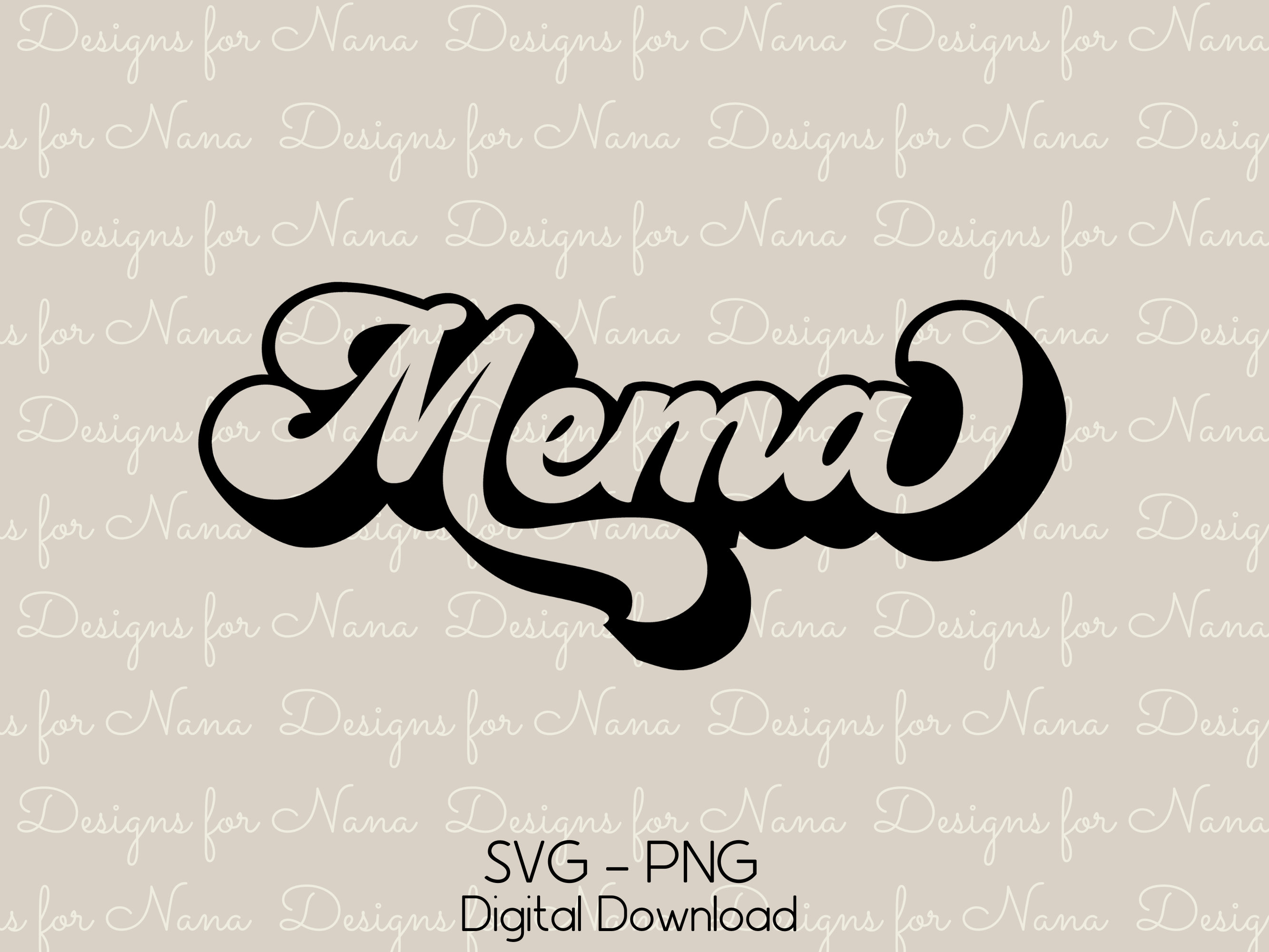 Mema SVG PNG Instant Digital Download Commercial Use Cutting Machine Clipart, DIY Handmade Gift ...