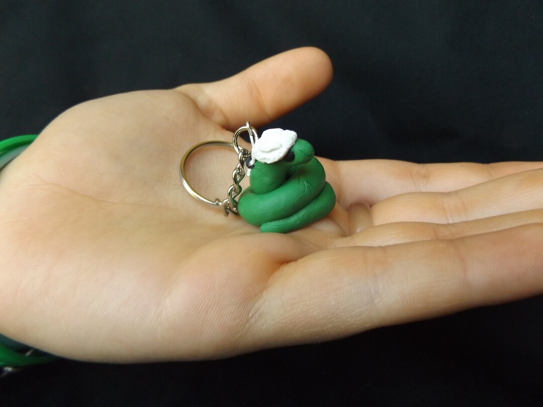 Historic Snake Hand Sculpted Polymer Clay Keychains Snakes - Etsy