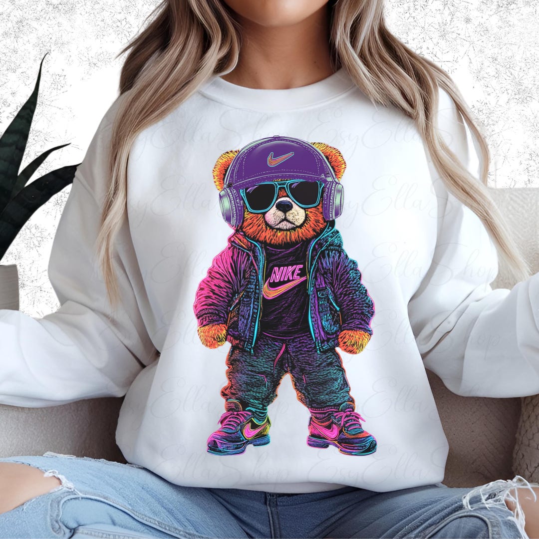 Designer Bear PNG,N Ikepng, Cartoon Bear, Adventure Time, Hip Hop Bear ...