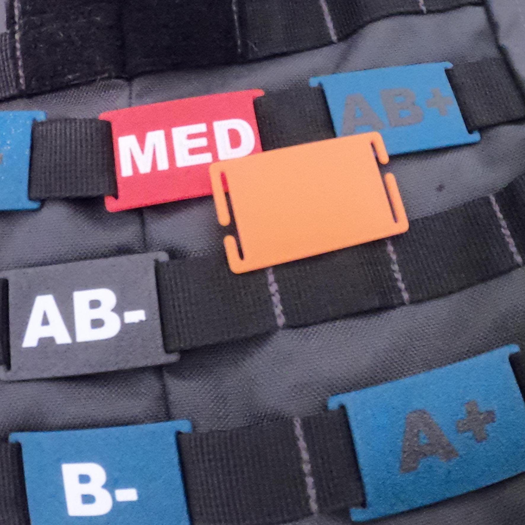 Custom MOLLE Tag Tactical Gear ID | Add Custom Text, Blood Type ...