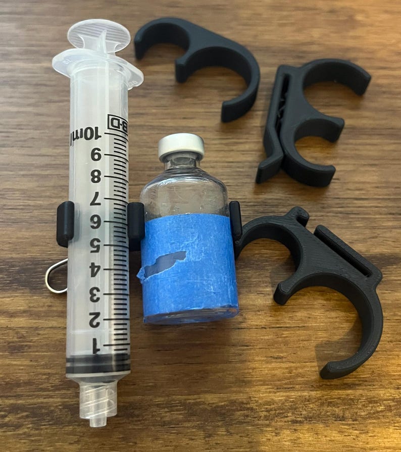 10 Ml Vial & Syringe Holder | EMS, Nurse, Paramedic, ER, Hospital ...