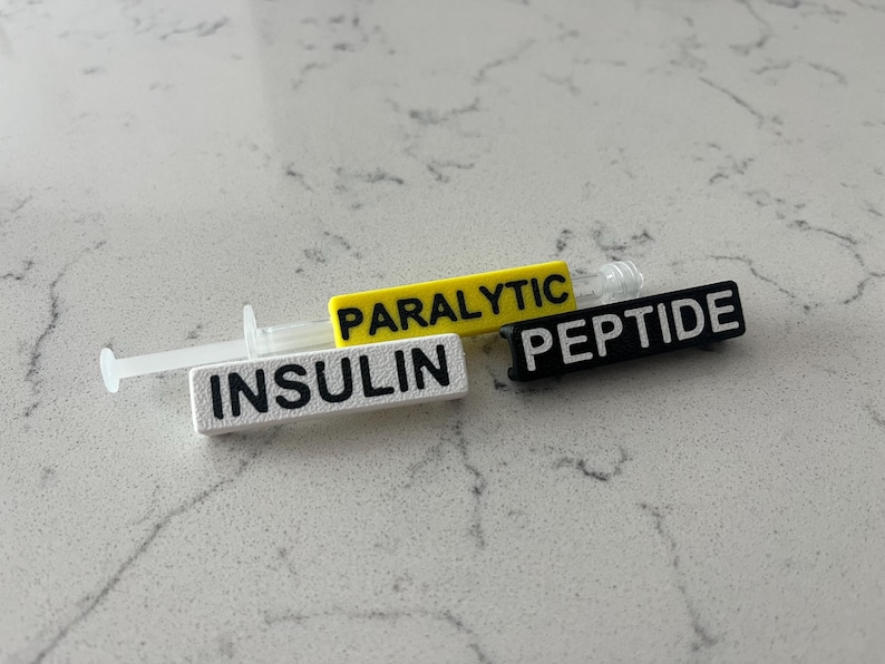 Syringe Label Tag Customizable & Reusable ID for 1 Ml Syringe - Etsy