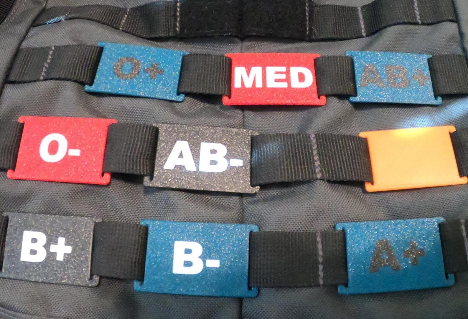 Custom MOLLE Tag Tactical Gear ID | Add Custom Text, Blood Type ...