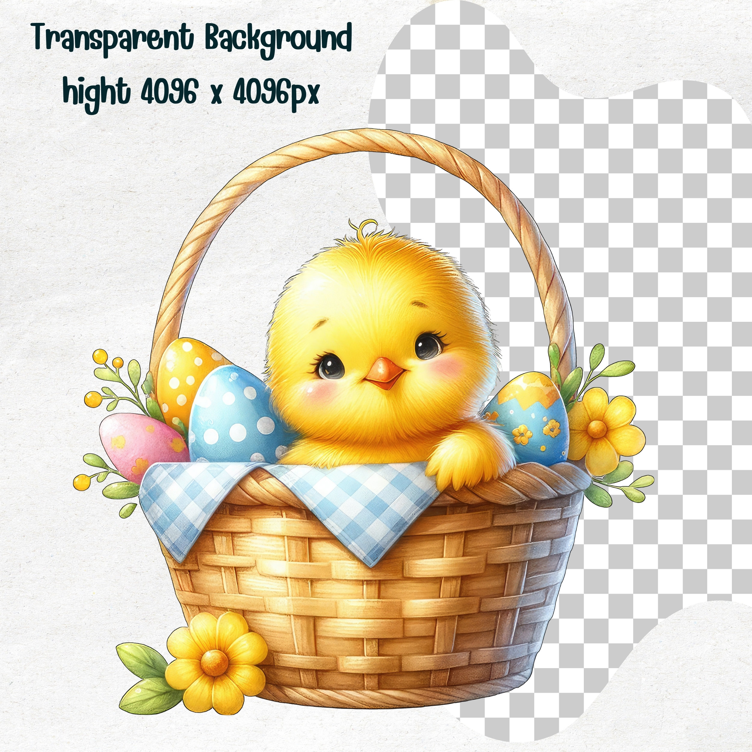 Easter Chick Clipart, Cute Chick Clipart, Spring Clipart, Easter Eggs ...