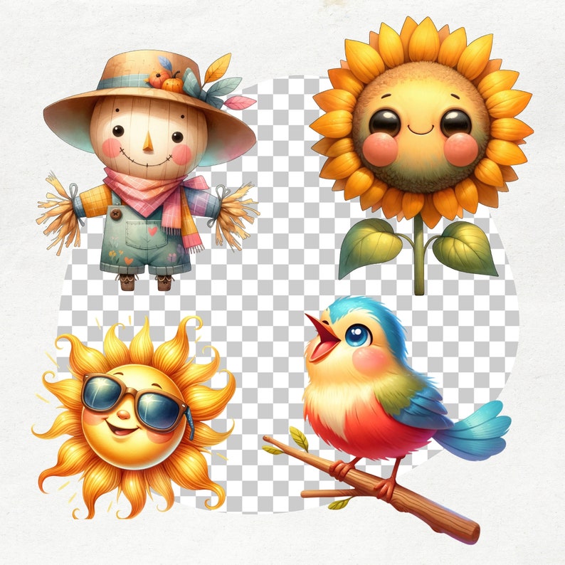 Cute Insects Spring Clipart, Cute Bugs Clipart, Garden Bugs Clipart ...