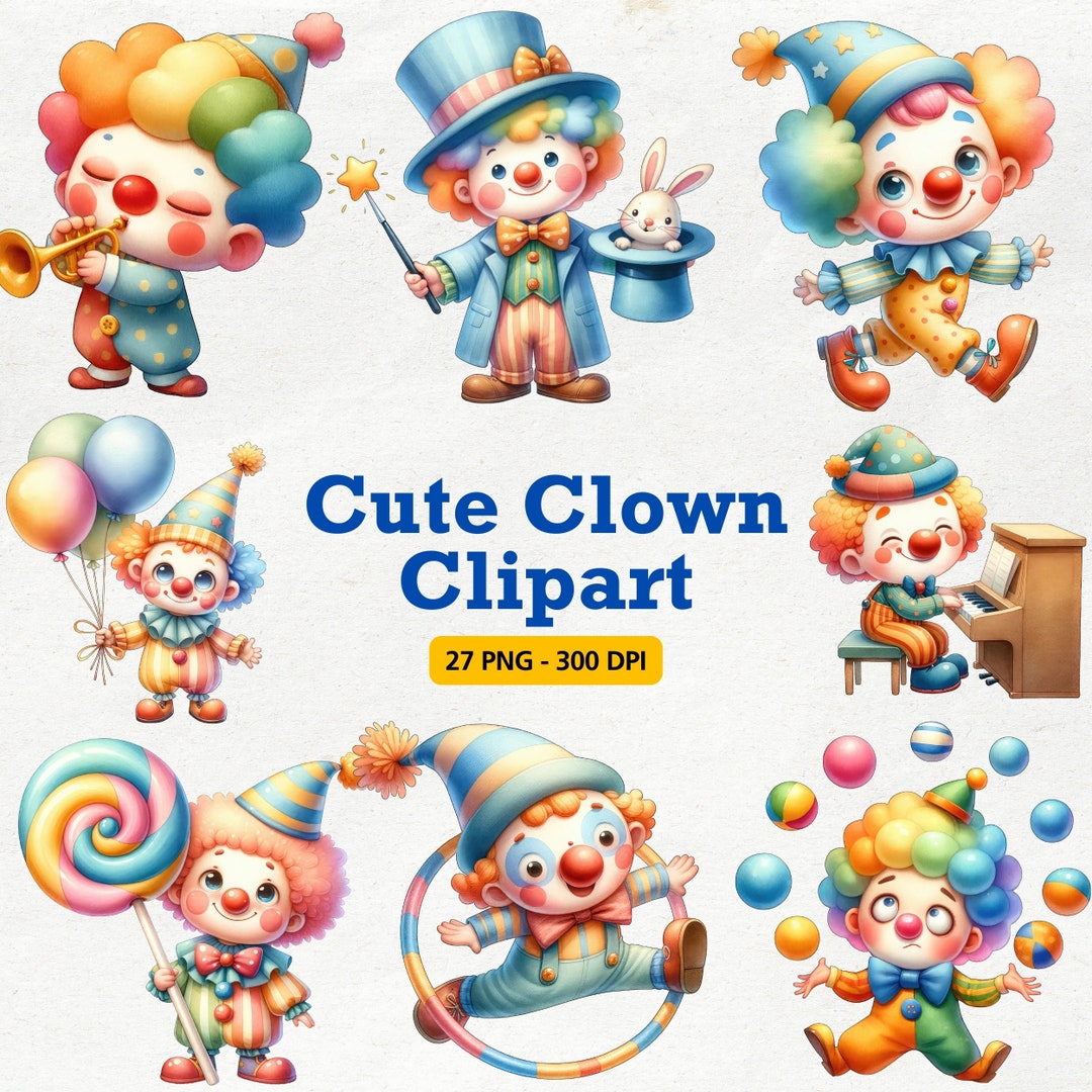 Cute Clown Clipart Png