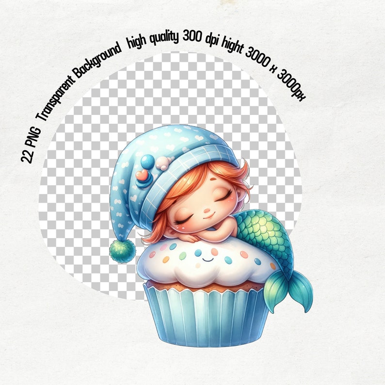 Cute Cupcake Animals Clipart, Birthday Cupcakes, Sleepy Animals ...