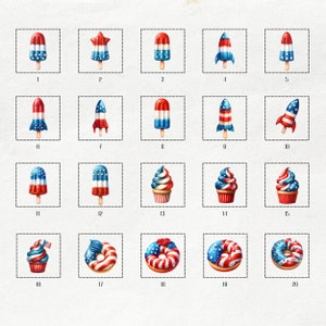 Watercolor Patriotic Ice Cream Png, 4th of July Ice Cream, USA Ice ...