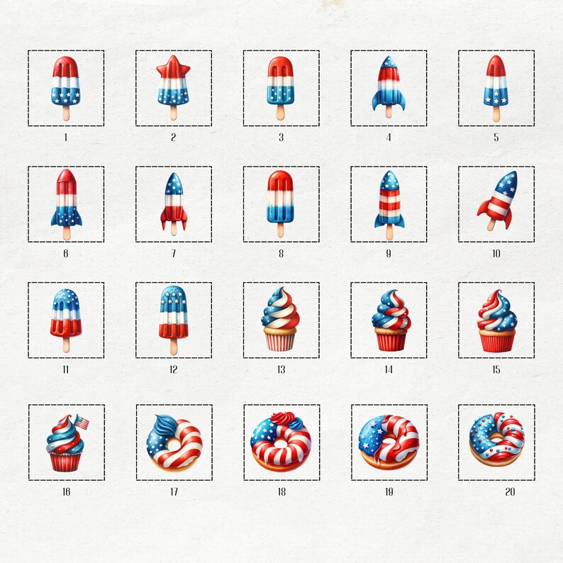 Watercolor Patriotic Ice Cream Png, 4th of July Ice Cream, USA Ice ...
