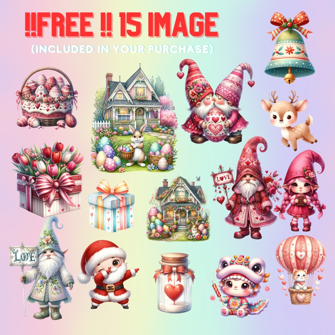 Cute Baby Dragon Valentine Clipart, Dragon Love PNG, Valentine ...