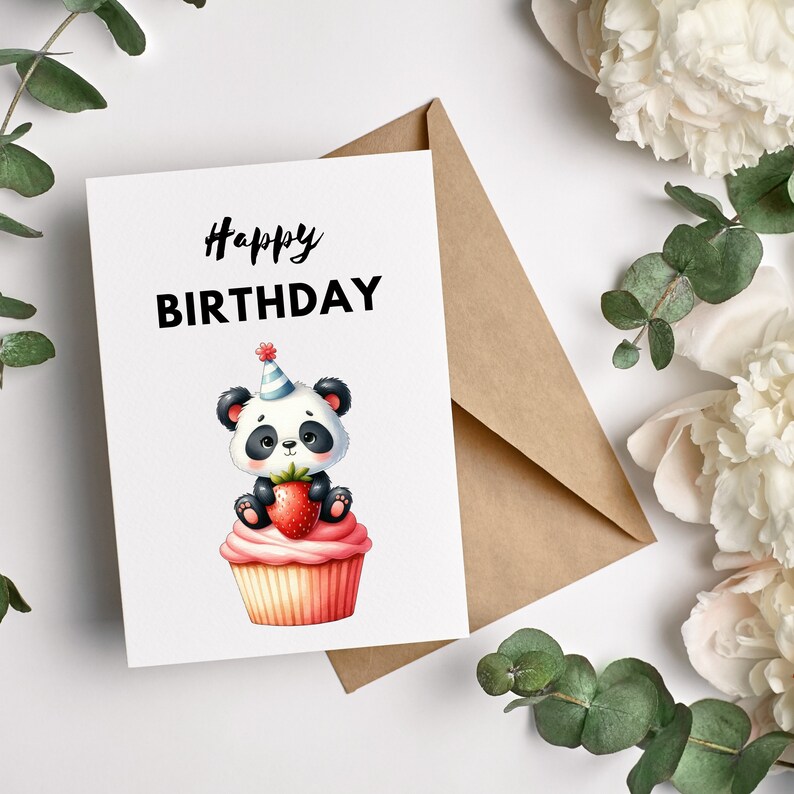 Cute Cupcake Animals Clipart, Birthday Cupcakes, Sleepy Animals ...