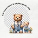 Daddy Bear Clipart, Father's Day, Best Dad Family, Happy Fathers Day ...