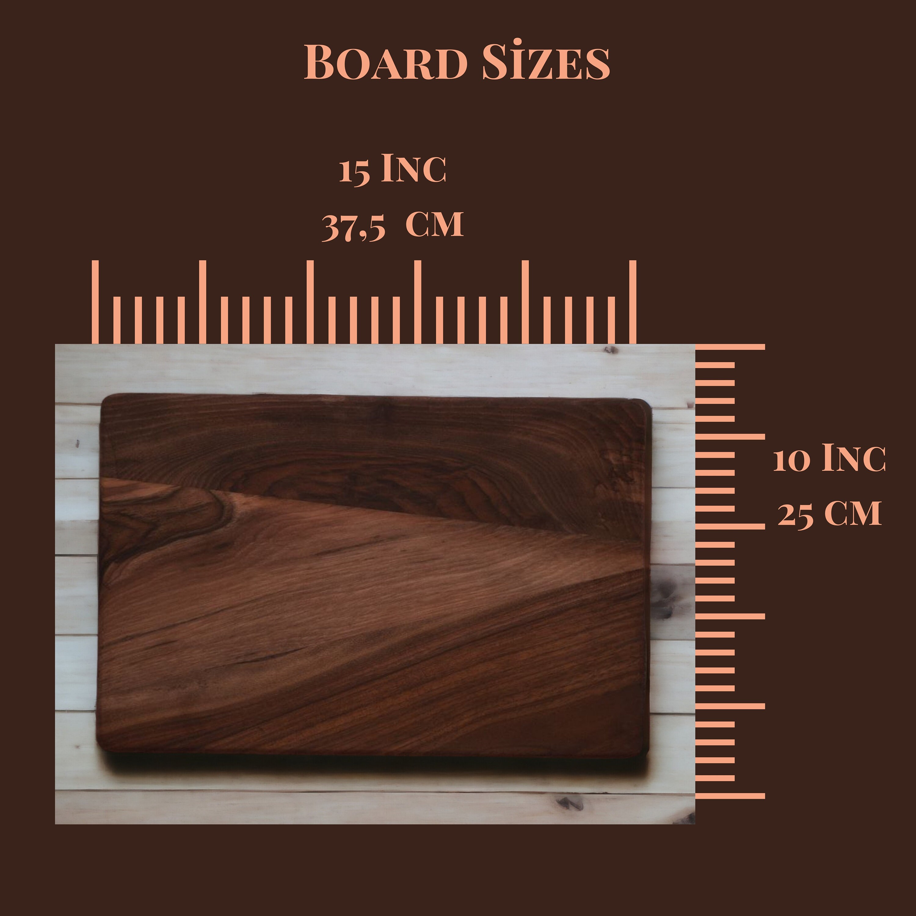 Custom Laser Engraved Walnut Cutting Board, Rustic Mother's Day Gift ...