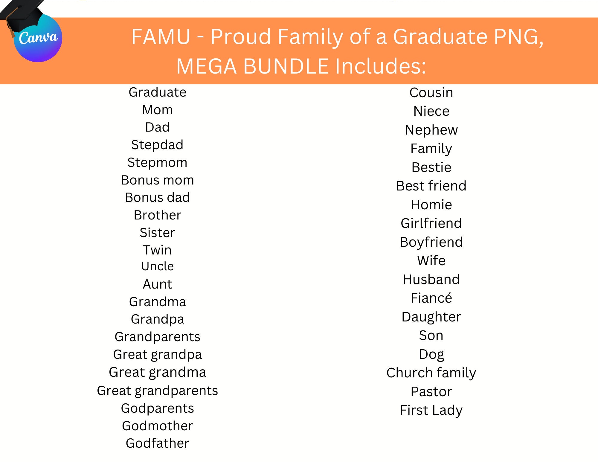 Florida A&M, FAMU, HBCU Proud Graduate 2024 PNG Mega Bundle, Graduation ...