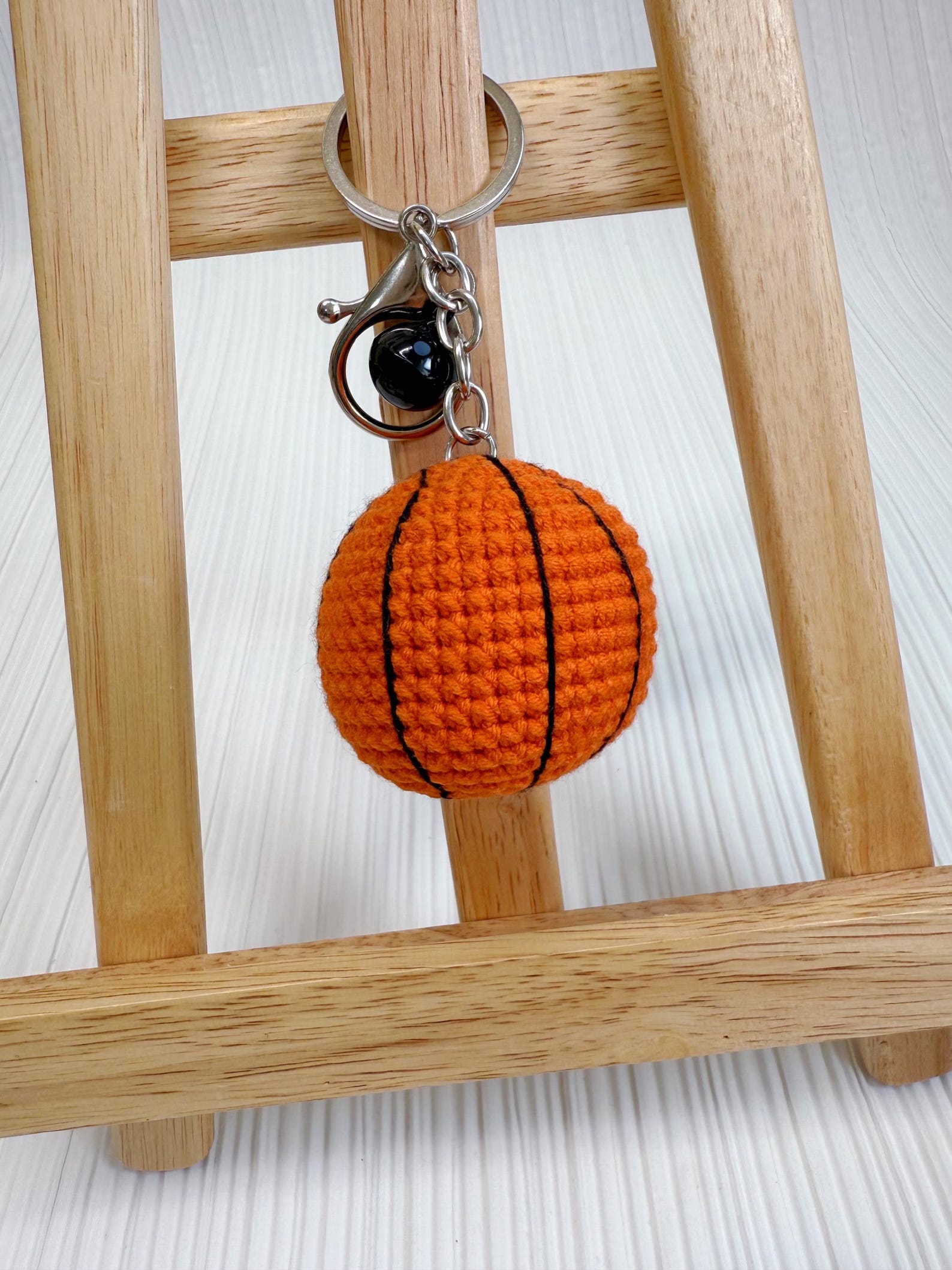 Crochet Ball Keychain, Crochet Basketball Keychain, Football Mini ...