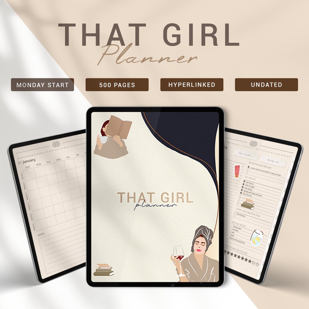 Goodnotes That Girl Planner, 2024 Digital Planner, 2024 iPad Planner ...