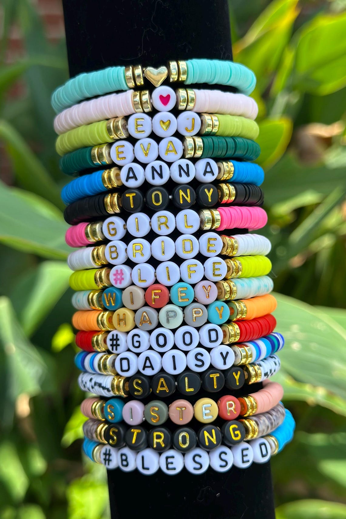 Little Words Project Bracelet, Custom Beaded Friendship Bracelet, Bulk ...