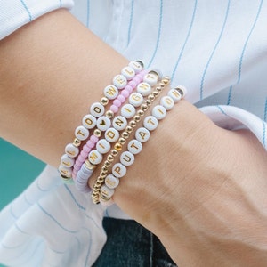 Personalized Bracelts, Custom Friendship Bracelts, Swifty Era Bracelets ...