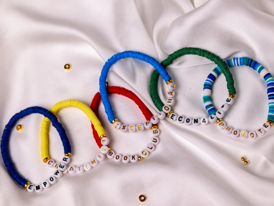 Personalized Custom Beaded Name Bracelets, 25-50-100-200-1000 Bulk ...