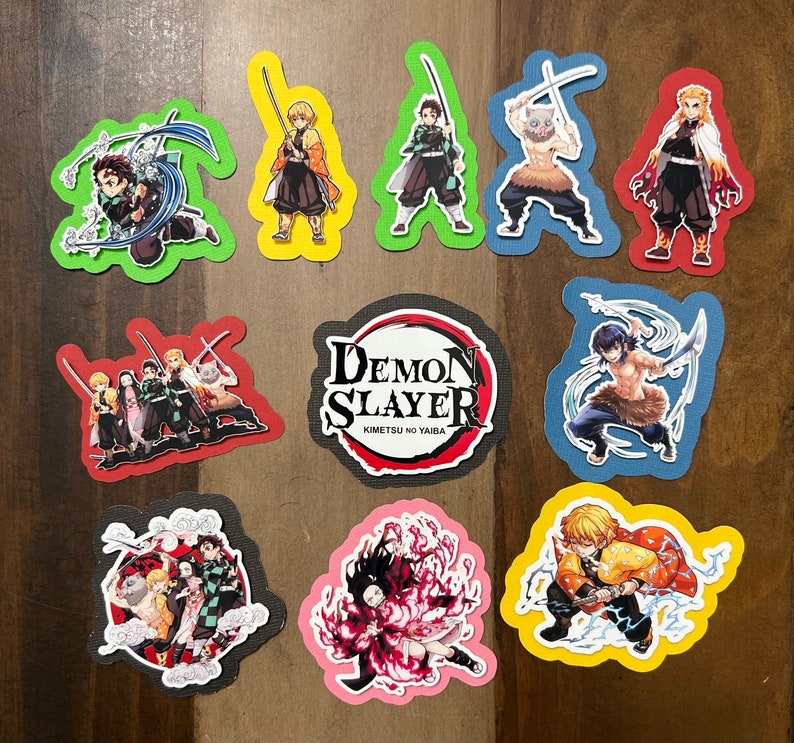 Anime Cupcake Toppers: Inspired by Samurai Demon Fighters. Slayer Anime ...