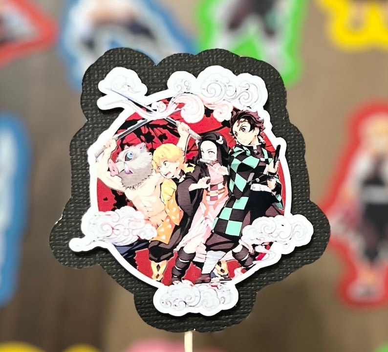 Anime Cupcake Toppers: Inspired by Samurai Demon Fighters. Slayer Anime ...