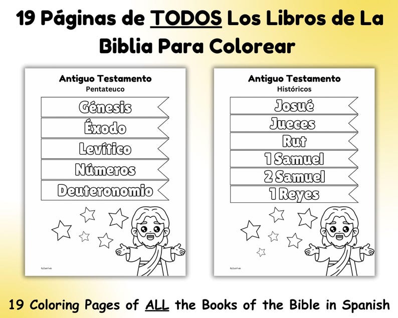Libros De La Biblia Para Colorear, Antiguo Testamento, Nuevo Testamento ...
