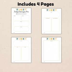 Sunday School Lesson Plan - Etsy