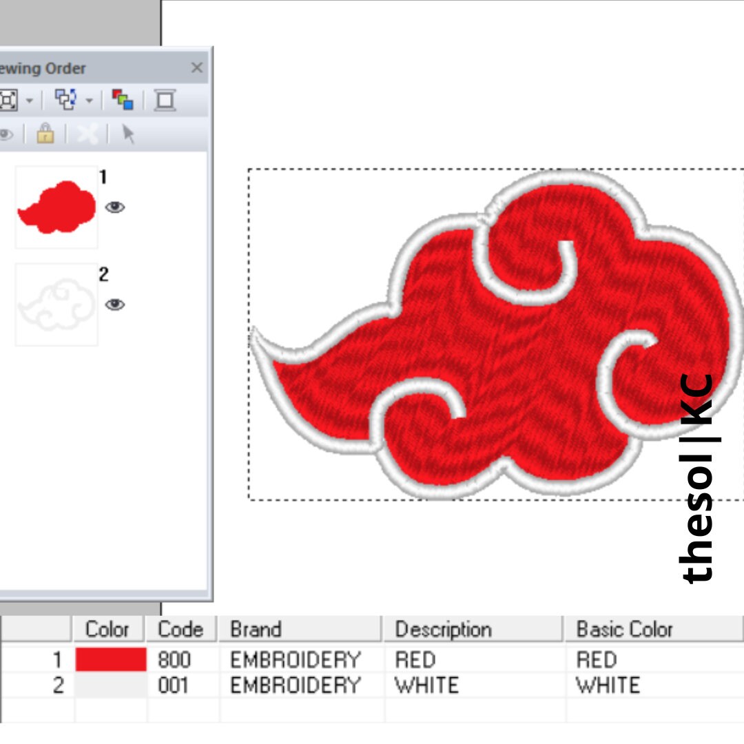 Embroidery Manga, Anime digital File - Etsy