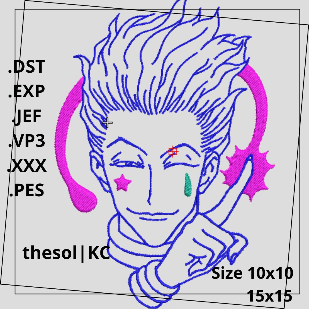 Embroidery Manga, Anime (digital File) - Etsy