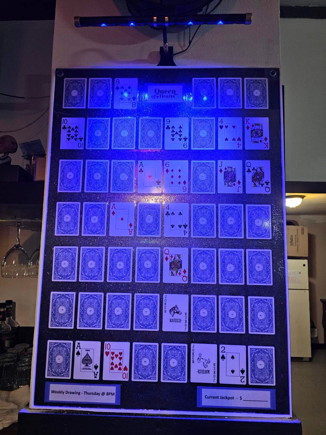 Queen of Hearts Raffle Board, With Shadowbox Frame -- Large - Etsy