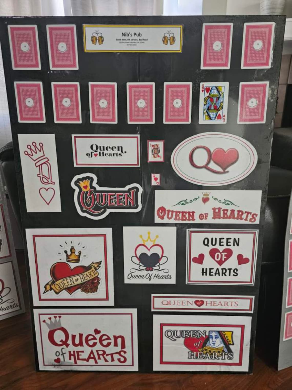 Queen of Hearts Raffle Board - Small - Etsy