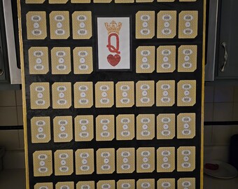 Queen of Hearts Raffle Board, With Shadowbox Frame Large - Etsy