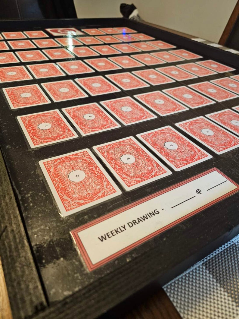 Queen of Hearts Raffle Board, With Shadowbox Frame -- Large - Etsy