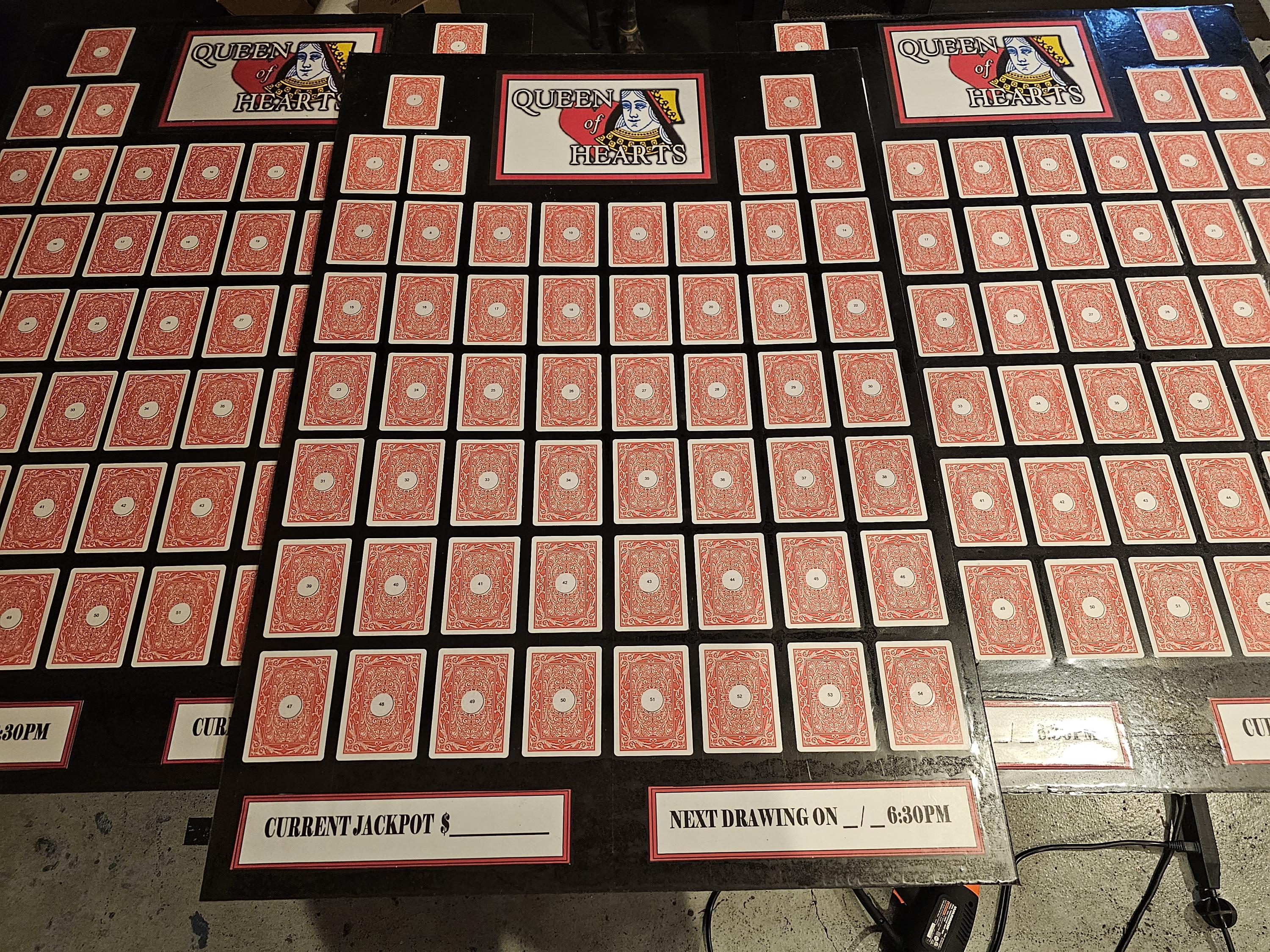 Queen of Hearts Raffle Board - Large - Etsy