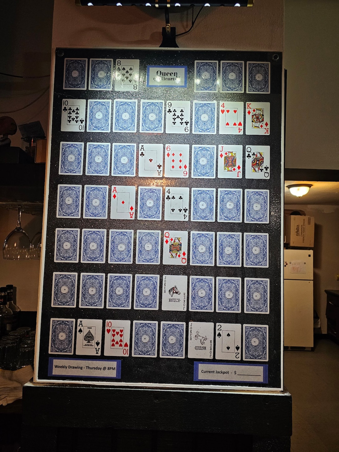 Queen of Hearts Raffle Board, With Shadowbox Frame Large - Etsy