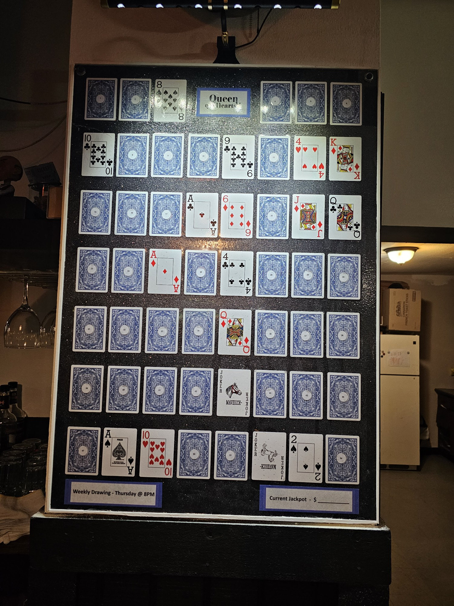 Queen of Hearts Raffle Board, With Shadowbox Frame -- Large - Etsy