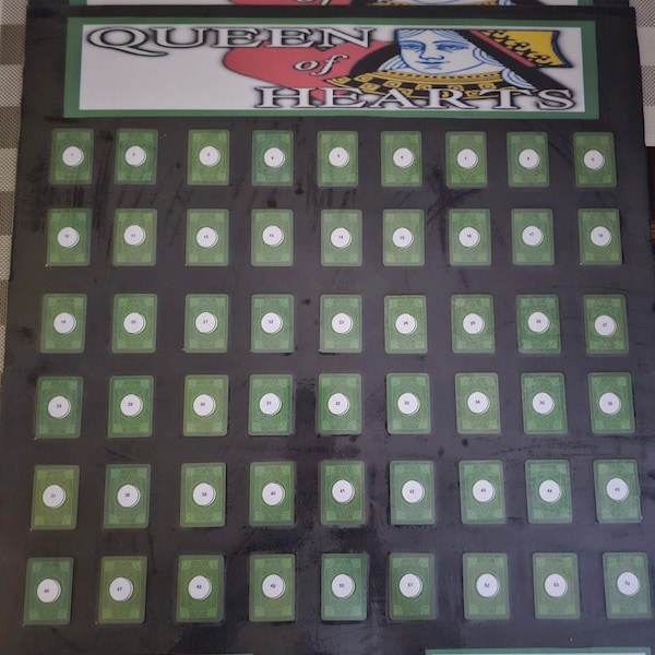 Queen of Hearts Raffle Board - Etsy
