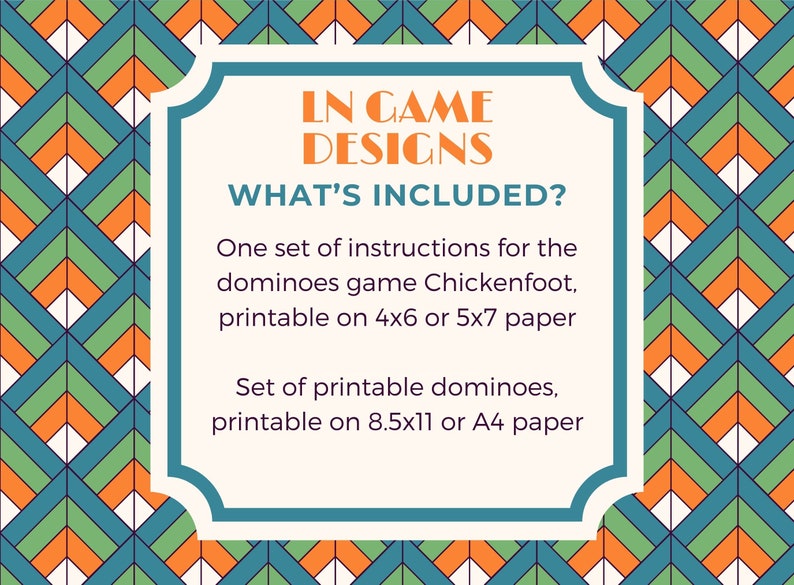 Domino Instructions Printable | Digital Download | How to Play Dominoes ...