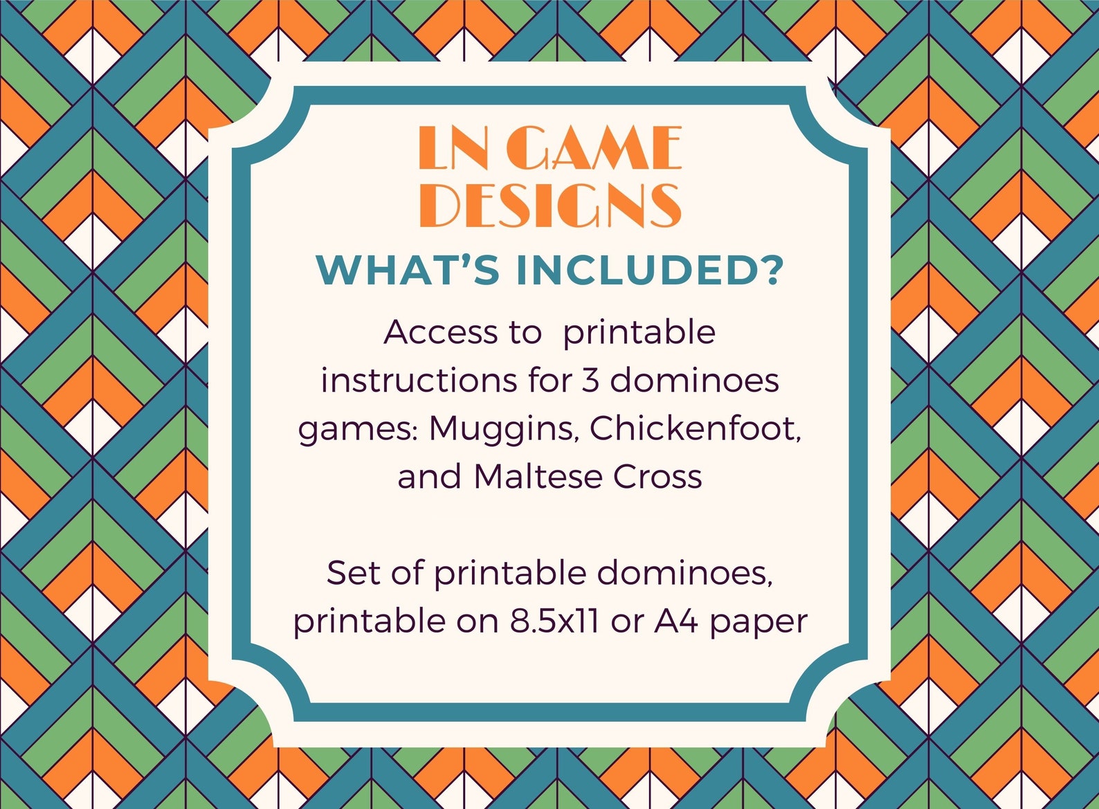 Domino Instructions Printable BUNDLE | Digital Download | How to Play ...