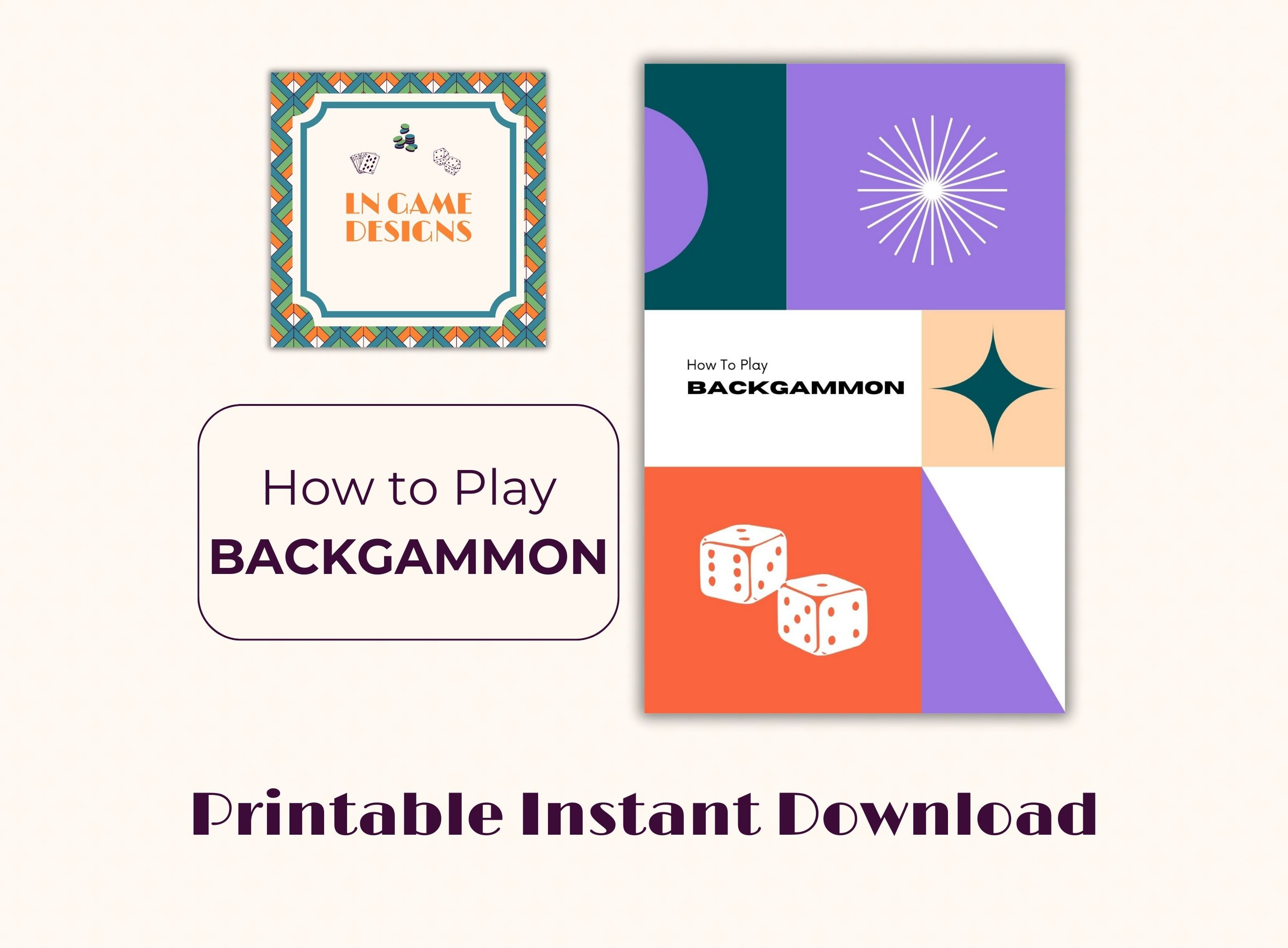 How to Play Backgammon | How-to Guide | Digital Download | Printable - Etsy