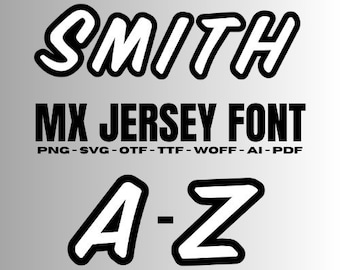 MX Jersey Font Motocross Dirt Track Racing Letters Png Svg - Etsy