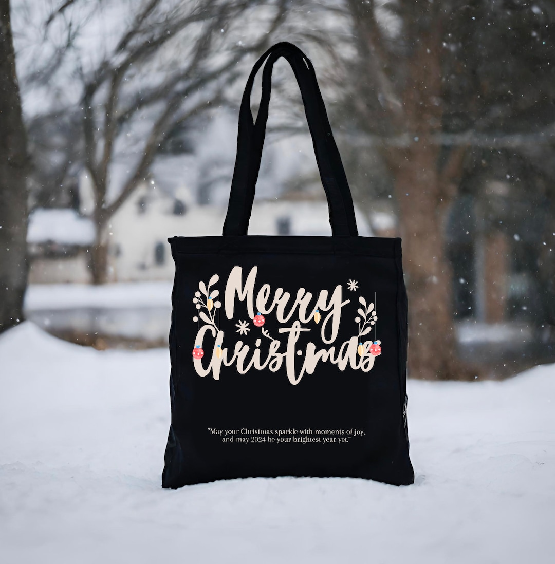Christmas Tote Bags Xmas/noel Totes Bag Christmas Canvas Bag - Etsy UK