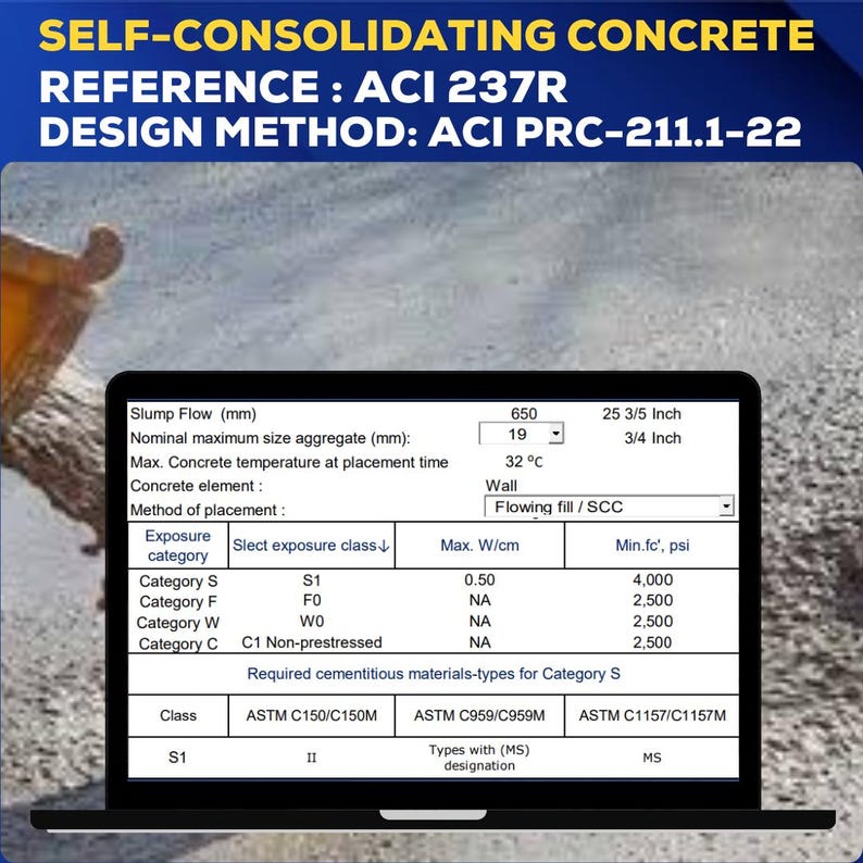 Self-consolidating Concrete Design Template Reference to ACI 237R & ACI ...