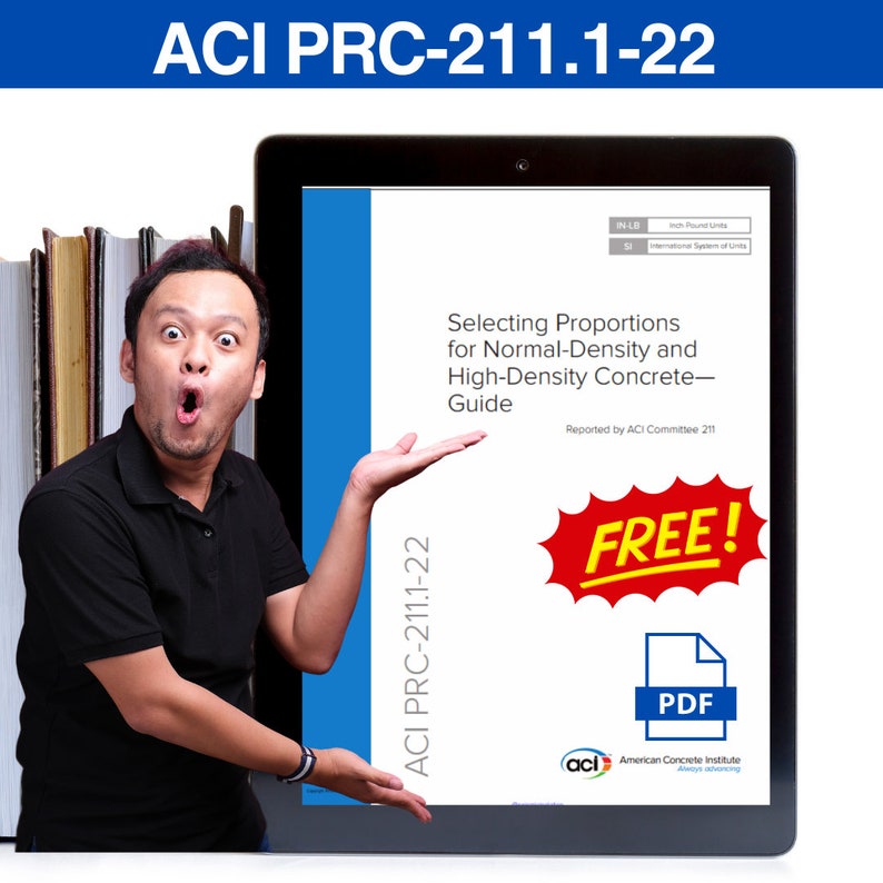 ACI PRC-211.1-22 Concrete Mix Design Advance Templates combo Deals - Etsy