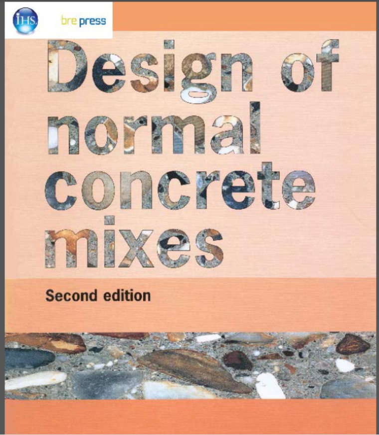 BRE (basic Template) Concrete Mix Design Template - Etsy