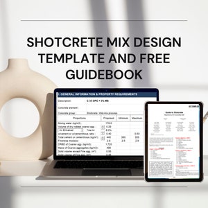 Shotcrete Mix Design Template Reference to ACI 506R-05 and Free ...