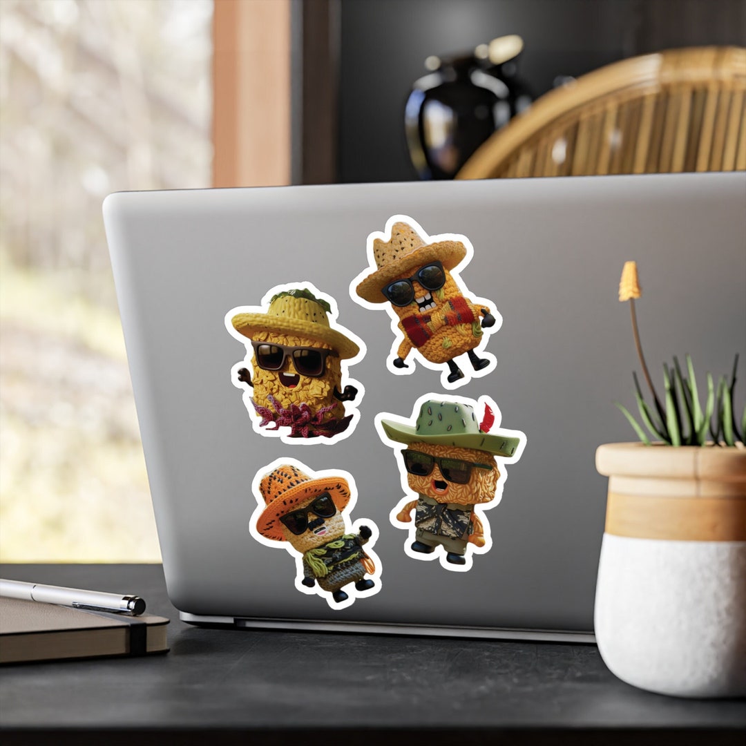 Cool Nacho Figures Vinyl Decals, High-quality Kiss-cut Stickers ...