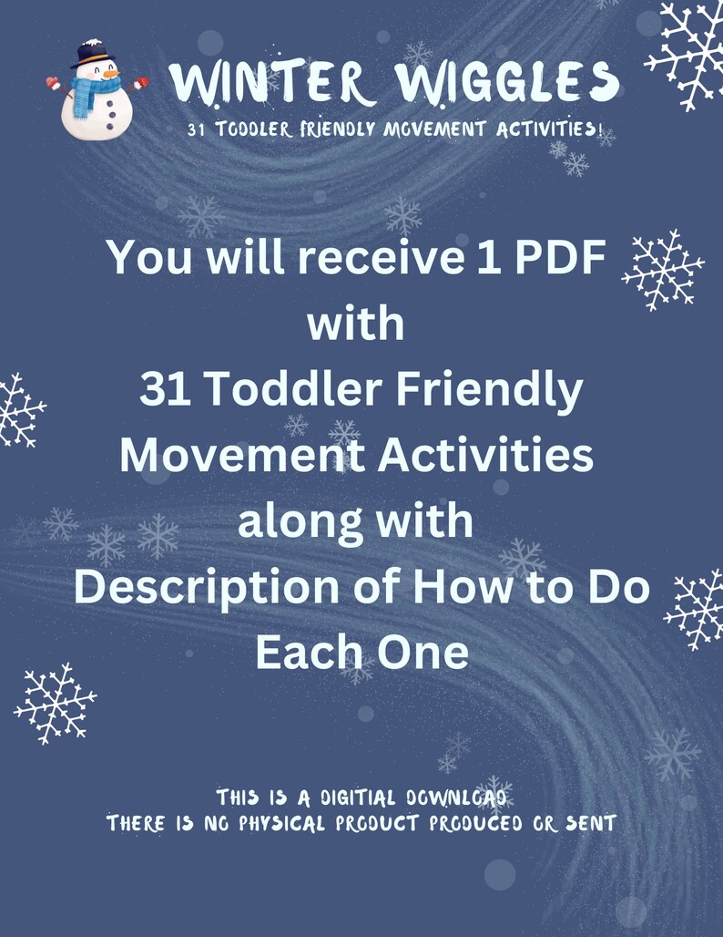 Winter Wiggles | Toddler-friendly Movement Activities | Preschool ...