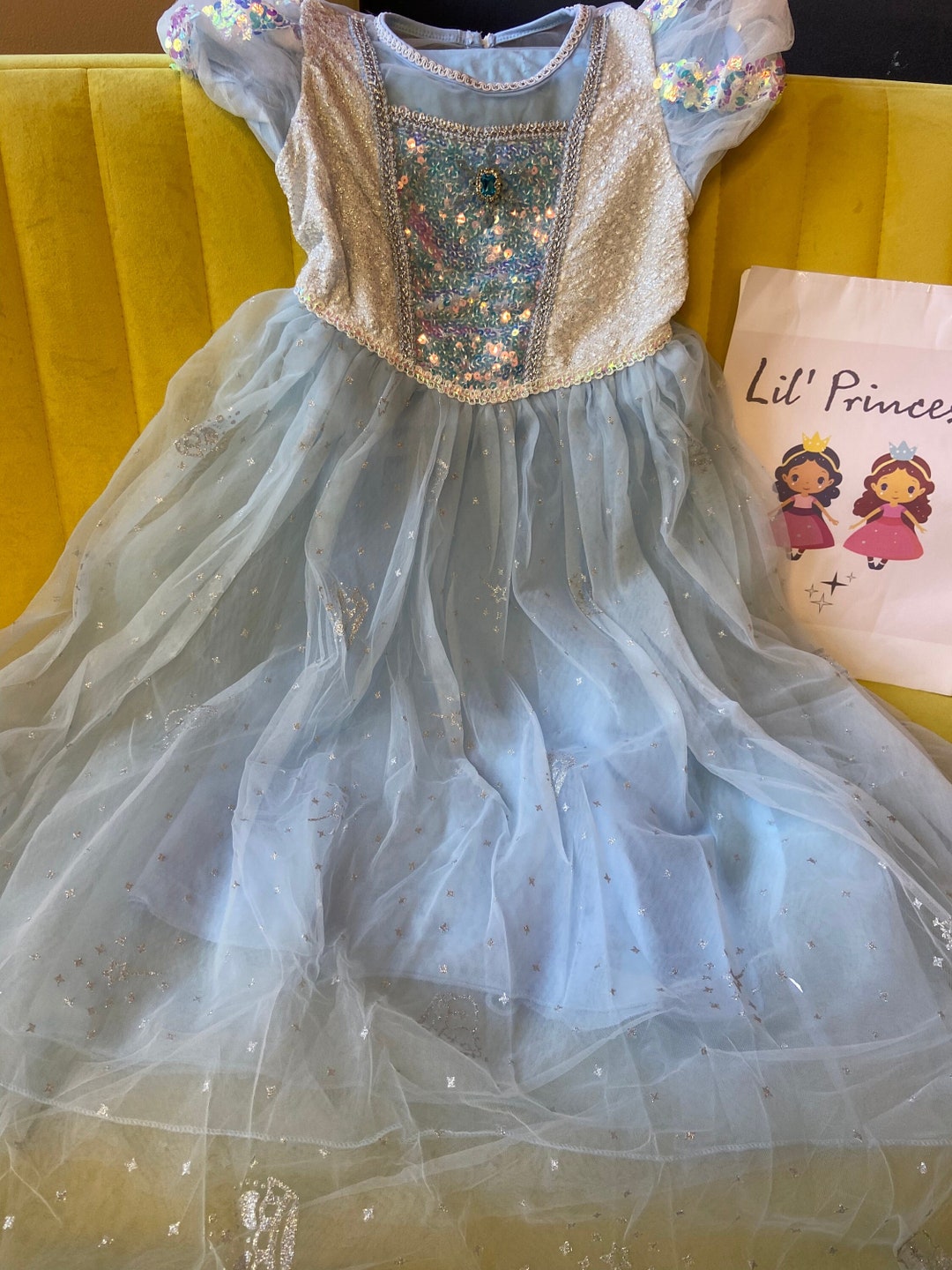Princess Elsa Costume Blue Princess Elsa Girls Dress Elsa Cosplay Girl ...