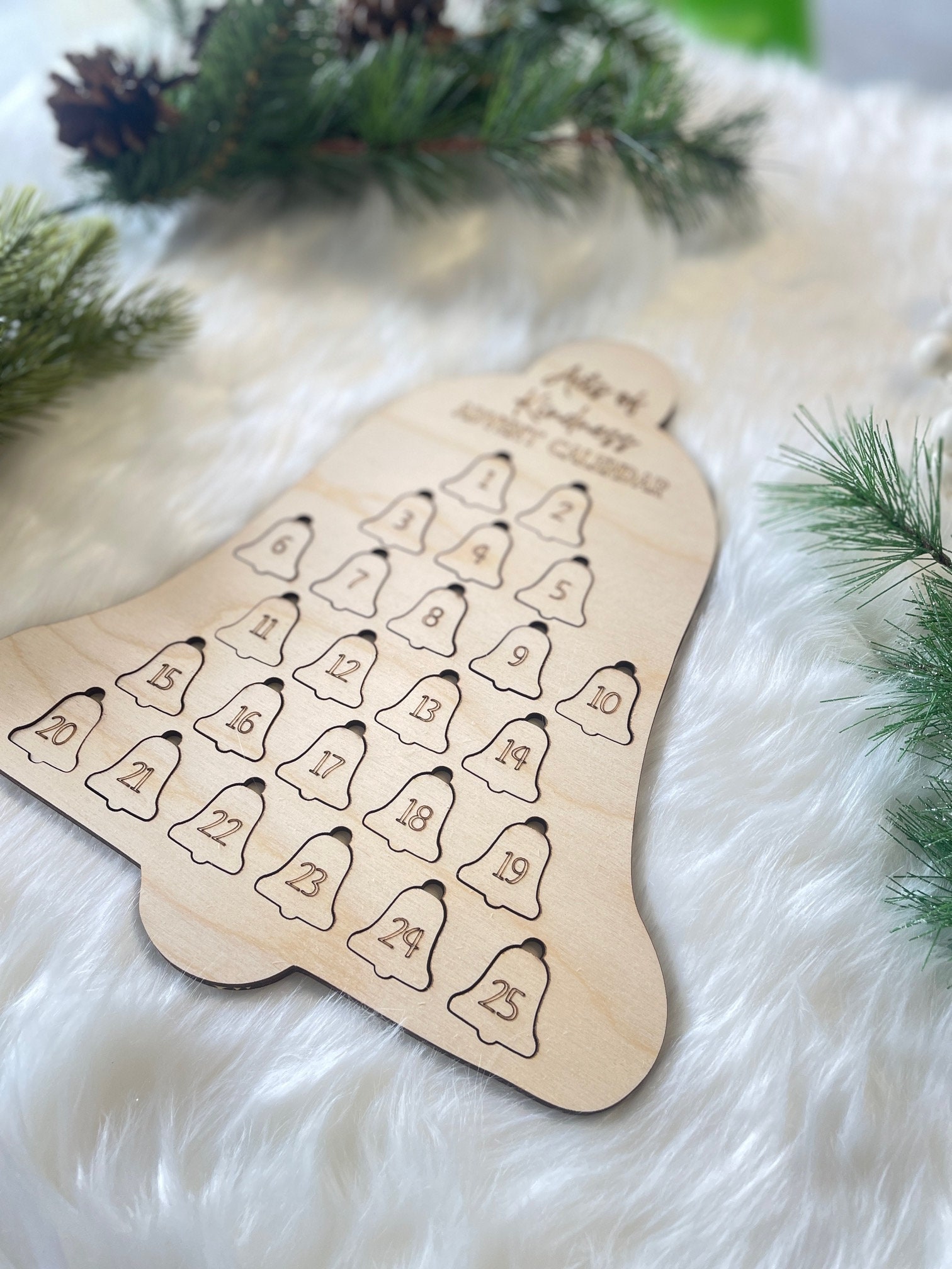 Acts of Kindness Bell Advent Calendar SVG Digitial Download, Random ...